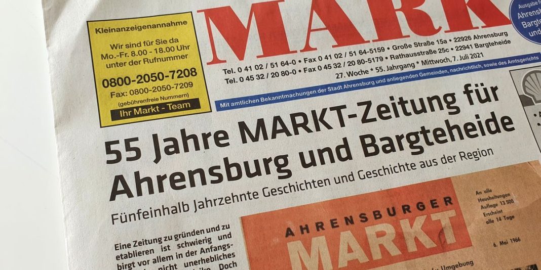 55 Jahre MARKT-Zeitung in Ahrensburg - Ahrensburg Portal